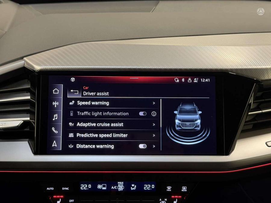 Melns Audi Q4 e-tron 2022 Viļņa, ar dzinēja tilpumu 0.00 L un nobraukumu 48 tūkst. km par 27990 €, foto 26 vietnē AUTOMOTO.COM.LV