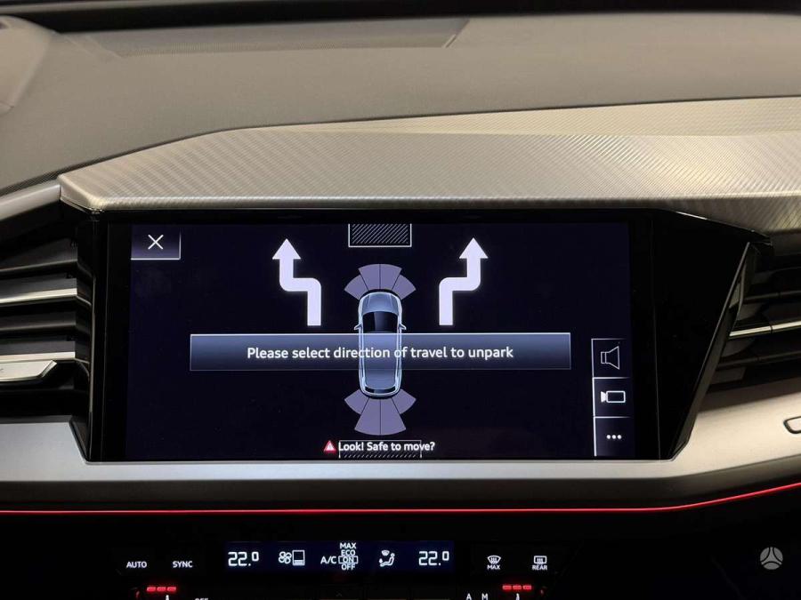 Melns Audi Q4 e-tron 2022 Viļņa, ar dzinēja tilpumu 0.00 L un nobraukumu 48 tūkst. km par 27990 €, foto 29 vietnē AUTOMOTO.COM.LV