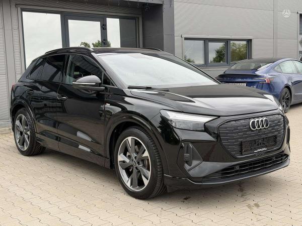 Melns Audi Q4 e-tron 2022 Šauļi, ar dzinēja tilpumu 0.00 L un nobraukumu 85 tūkst. km par 28990 €, foto 2 vietnē AUTOMOTO.COM.LV