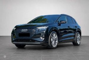 Black Audi Q4 e-tron 2023 in Vilnius, with an engine capacity of 0.00 L and mileage of 129 thousand km for 31900 €, photo  on AUTOMOTO.COM.LV