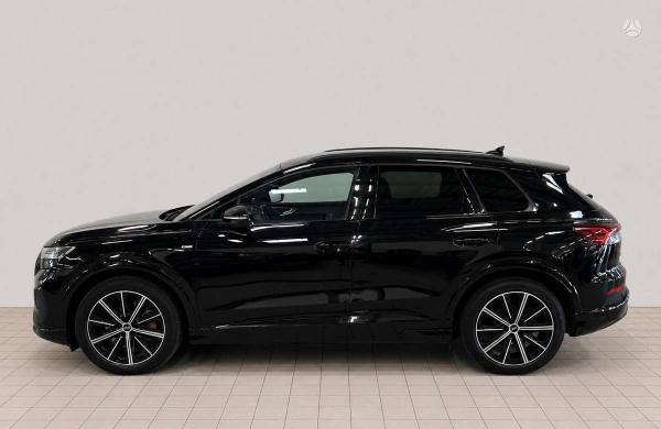 Black Audi Q4 e-tron 2023 in Kaunas, with an engine capacity of 0.00 L and mileage of 72 thousand km for 36600 €, photo 2 on AUTOMOTO.COM.LV