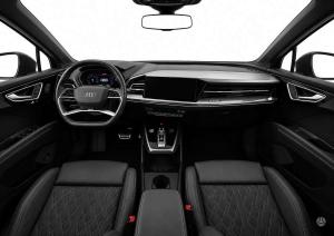 Black Audi Q4 e-tron 2023 in Kaunas, with an engine capacity of 0.00 L and mileage of 72 thousand km for 36600 €, photo 7 on AUTOMOTO.COM.LV