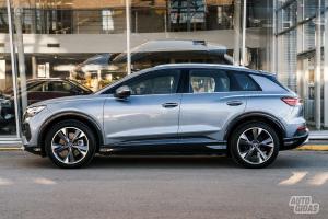 Zils Audi Q4 e-tron 2021 Kauņa, ar dzinēja tilpumu 0.00 L un nobraukumu 67 tūkst. km par 28500 €, foto 5 vietnē AUTOMOTO.COM.LV