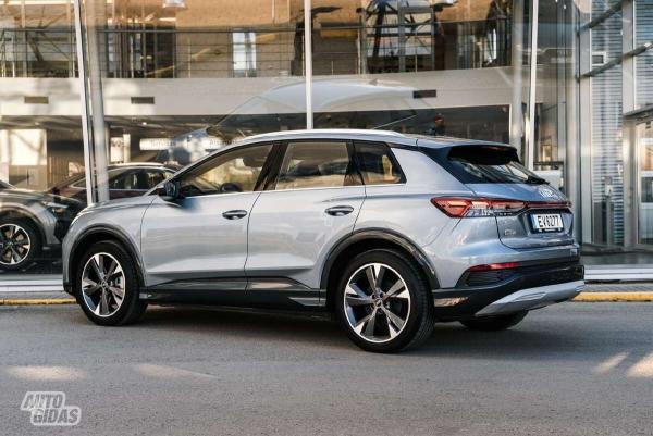 Zils Audi Q4 e-tron 2021 Kauņa, ar dzinēja tilpumu 0.00 L un nobraukumu 67 tūkst. km par 28500 €, foto 5 vietnē AUTOMOTO.COM.LV