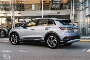 Zils Audi Q4 e-tron 2021 Kauņa, ar dzinēja tilpumu 0.00 L un nobraukumu 67 tūkst. km par 28500 €, foto 6 vietnē AUTOMOTO.COM.LV
