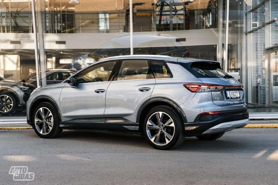 Zils Audi Q4 e-tron 2021 Kauņa, ar dzinēja tilpumu 0.00 L un nobraukumu 67 tūkst. km par 28500 €, foto 6 vietnē AUTOMOTO.COM.LV