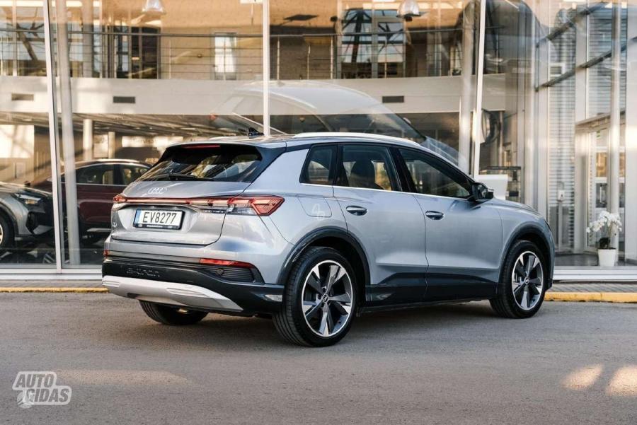 Zils Audi Q4 e-tron 2021 Kauņa, ar dzinēja tilpumu 0.00 L un nobraukumu 67 tūkst. km par 28500 €, foto 8 vietnē AUTOMOTO.COM.LV