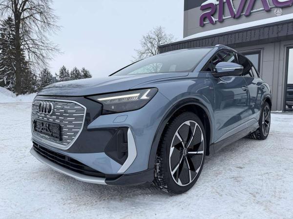 Zils Audi Q4 e-tron 2022 Šauļi, ar dzinēja tilpumu 0.00 L un nobraukumu 71 tūkst. km par 32990 €, foto 5 vietnē AUTOMOTO.COM.LV