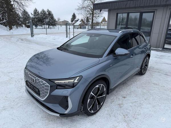 Zils Audi Q4 e-tron 2022 Šauļi, ar dzinēja tilpumu 0.00 L un nobraukumu 71 tūkst. km par 32990 €, foto 6 vietnē AUTOMOTO.COM.LV