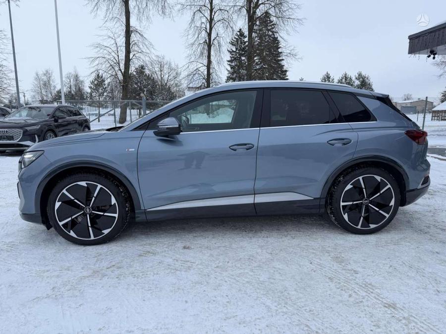 Zils Audi Q4 e-tron 2022 Šauļi, ar dzinēja tilpumu 0.00 L un nobraukumu 71 tūkst. km par 32990 €, foto 7 vietnē AUTOMOTO.COM.LV