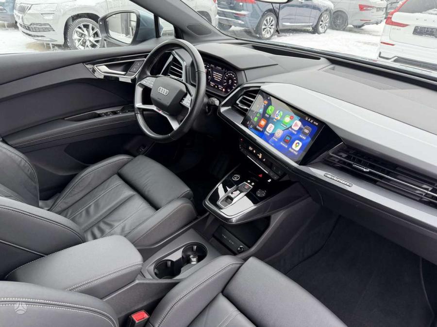 Zils Audi Q4 e-tron 2022 Šauļi, ar dzinēja tilpumu 0.00 L un nobraukumu 71 tūkst. km par 32990 €, foto 18 vietnē AUTOMOTO.COM.LV