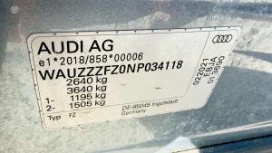 Blue Audi Q4 e-tron 2022 in Siauliai, with an engine capacity of 0.00 L and mileage of 70 thousand km for 24650 €, photo 24 on AUTOMOTO.COM.LV