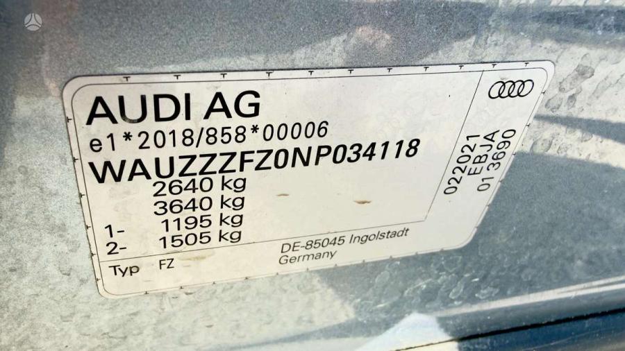 Blue Audi Q4 e-tron 2022 in Siauliai, with an engine capacity of 0.00 L and mileage of 70 thousand km for 24650 €, photo 24 on AUTOMOTO.COM.LV
