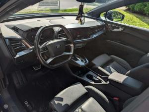 Zils Audi Q4 e-tron 2023 Kauņa, ar dzinēja tilpumu 0.00 L un nobraukumu 21 tūkst. km par 30500 €, foto 8 vietnē AUTOMOTO.COM.LV