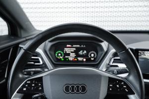Blue Audi Q4 e-tron 2023 in Marupe, with an engine capacity of 0.00 L and mileage of 58 thousand km for 36900 €, photo 13 on AUTOMOTO.COM.LV