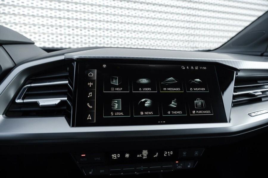 Blue Audi Q4 e-tron 2023 in Marupe, with an engine capacity of 0.00 L and mileage of 58 thousand km for 36900 €, photo 20 on AUTOMOTO.COM.LV
