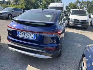Blue Audi Q4 e-tron 2024 in Panevezys, with an engine capacity of 0.00 L and mileage of 23 thousand km for 37900 €, photo 3 on AUTOMOTO.COM.LV