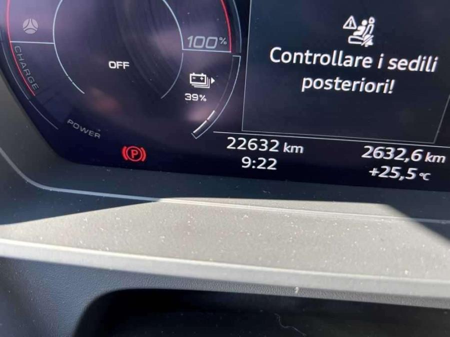 Blue Audi Q4 e-tron 2024 in Panevezys, with an engine capacity of 0.00 L and mileage of 23 thousand km for 37900 €, photo 7 on AUTOMOTO.COM.LV