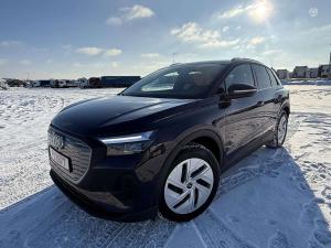 Zils Audi Q4 e-tron 2025 Viļņa, ar dzinēja tilpumu 0.00 L un nobraukumu 9 tūkst. km par 33990 €, foto  vietnē AUTOMOTO.COM.LV
