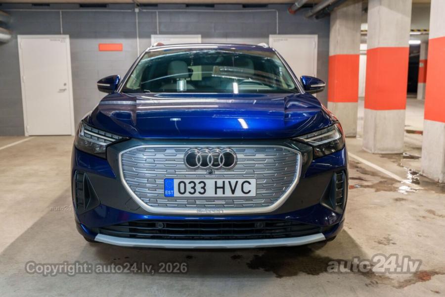Zils Audi Q4 e-tron 2021 Tallina, ar dzinēja tilpumu 0.00 L un nobraukumu 91 tūkst. km par 32000 €, foto 2 vietnē AUTOMOTO.COM.LV