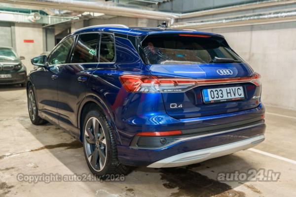 Blue Audi Q4 e-tron 2021 in Tallinn, with an engine capacity of 0.00 L and mileage of 91 thousand km for 32000 €, photo 4 on AUTOMOTO.COM.LV