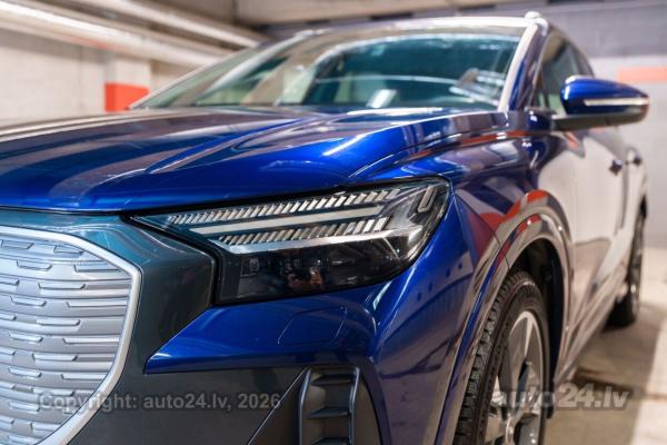 Blue Audi Q4 e-tron 2021 in Tallinn, with an engine capacity of 0.00 L and mileage of 91 thousand km for 32000 €, photo 9 on AUTOMOTO.COM.LV