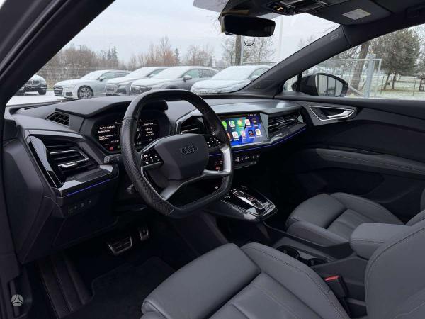 Grey Audi Q4 e-tron 2022 in Siauliai, with an engine capacity of 0.00 L and mileage of 87 thousand km for 35990 €, photo 11 on AUTOMOTO.COM.LV