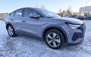 Pelēks Audi Q4 e-tron 2022 Šauļi, ar dzinēja tilpumu 0.00 L un nobraukumu 78 tūkst. km par 19900 €, foto 3 vietnē AUTOMOTO.COM.LV