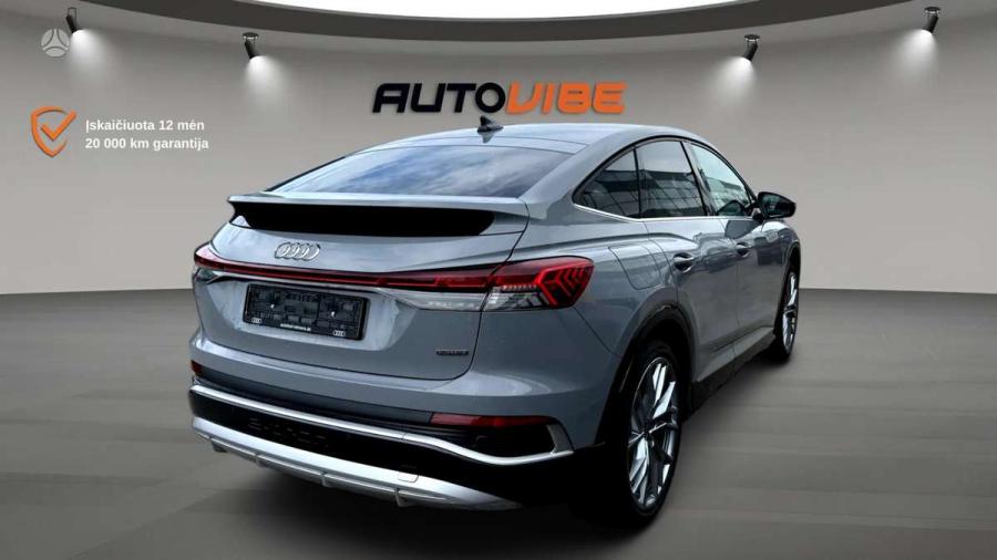 Grey Audi Q4 e-tron 2022 in Vilnius, with an engine capacity of 0.00 L and mileage of 63 thousand km for 33777 €, photo 5 on AUTOMOTO.COM.LV
