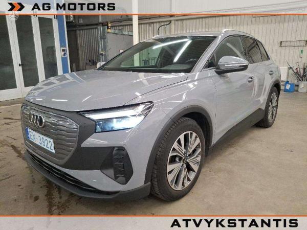 Grey Audi Q4 e-tron 2022 in Vilnius, with an engine capacity of 0.00 L and mileage of 118 thousand km for 27500 €, photo 1 on AUTOMOTO.COM.LV