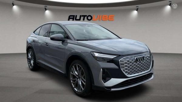 Grey Audi Q4 e-tron 2022 in Vilnius, with an engine capacity of 0.00 L and mileage of 63 thousand km for 32222 €, photo 3 on AUTOMOTO.COM.LV