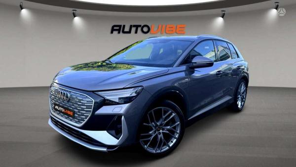 Серый Ауди Q4 e-tron 2022 в Вильнюс, объемом двигателя 0.00 л и пробегом 73 тыс. км за 36222 €, фото 1 на AUTOMOTO.COM.LV