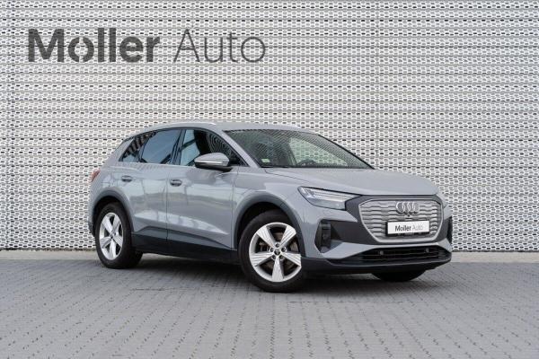 Pelēks Audi Q4 e-tron 2022 Mārupe, ar dzinēja tilpumu 0.00 L un nobraukumu 43 tūkst. km par 26900 €, foto 3 vietnē AUTOMOTO.COM.LV