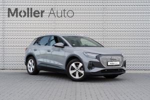 Grey Audi Q4 e-tron 2022 in Marupe, with an engine capacity of 0.00 L and mileage of 43 thousand km for 26900 €, photo 3 on AUTOMOTO.COM.LV