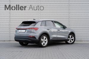 Grey Audi Q4 e-tron 2022 in Marupe, with an engine capacity of 0.00 L and mileage of 43 thousand km for 26900 €, photo 5 on AUTOMOTO.COM.LV