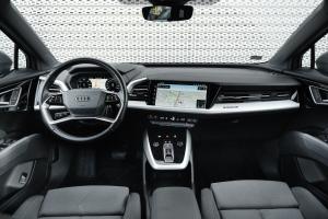 Grey Audi Q4 e-tron 2022 in Marupe, with an engine capacity of 0.00 L and mileage of 43 thousand km for 26900 €, photo 7 on AUTOMOTO.COM.LV