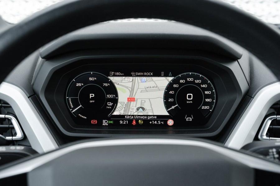 Grey Audi Q4 e-tron 2022 in Marupe, with an engine capacity of 0.00 L and mileage of 43 thousand km for 26900 €, photo 16 on AUTOMOTO.COM.LV