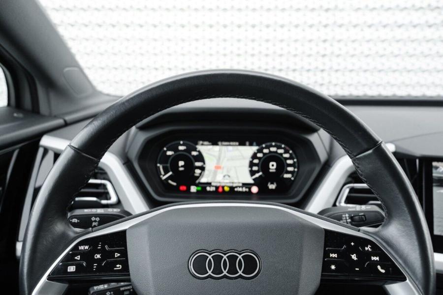 Grey Audi Q4 e-tron 2022 in Marupe, with an engine capacity of 0.00 L and mileage of 43 thousand km for 26900 €, photo 17 on AUTOMOTO.COM.LV