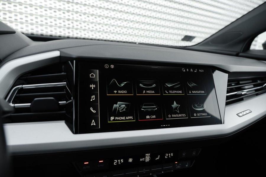 Grey Audi Q4 e-tron 2022 in Marupe, with an engine capacity of 0.00 L and mileage of 43 thousand km for 26900 €, photo 18 on AUTOMOTO.COM.LV