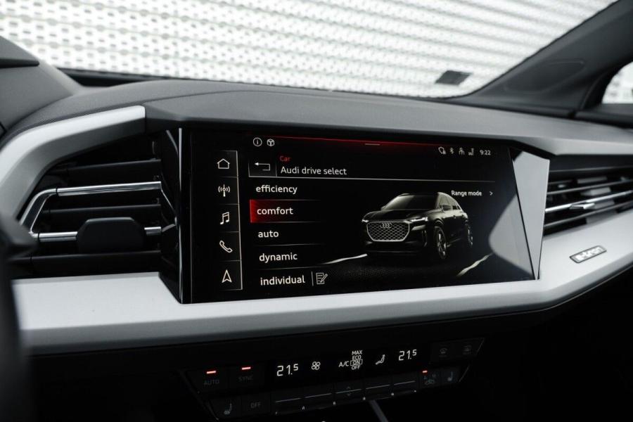 Grey Audi Q4 e-tron 2022 in Marupe, with an engine capacity of 0.00 L and mileage of 43 thousand km for 26900 €, photo 20 on AUTOMOTO.COM.LV