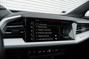 Grey Audi Q4 e-tron 2022 in Marupe, with an engine capacity of 0.00 L and mileage of 43 thousand km for 26900 €, photo 21 on AUTOMOTO.COM.LV