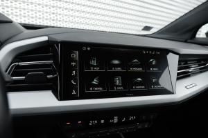 Grey Audi Q4 e-tron 2022 in Marupe, with an engine capacity of 0.00 L and mileage of 43 thousand km for 26900 €, photo 23 on AUTOMOTO.COM.LV