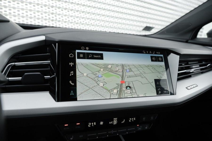 Grey Audi Q4 e-tron 2022 in Marupe, with an engine capacity of 0.00 L and mileage of 43 thousand km for 26900 €, photo 24 on AUTOMOTO.COM.LV