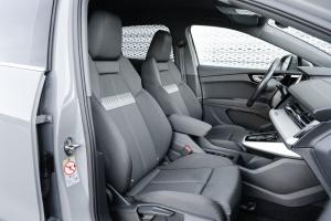 Grey Audi Q4 e-tron 2022 in Marupe, with an engine capacity of 0.00 L and mileage of 43 thousand km for 26900 €, photo 30 on AUTOMOTO.COM.LV