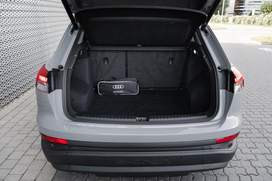 Grey Audi Q4 e-tron 2022 in Marupe, with an engine capacity of 0.00 L and mileage of 43 thousand km for 26900 €, photo 33 on AUTOMOTO.COM.LV