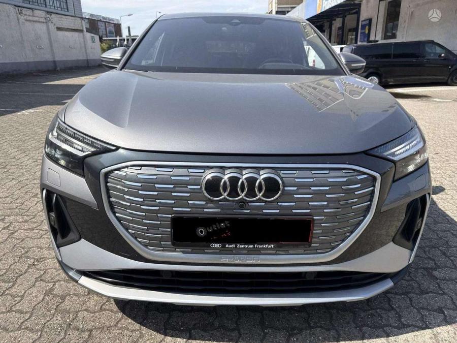 Grey Audi Q4 e-tron 2023 in Vilnius, with an engine capacity of 0.00 L and mileage of 108 thousand km for 35555 €, photo 4 on AUTOMOTO.COM.LV