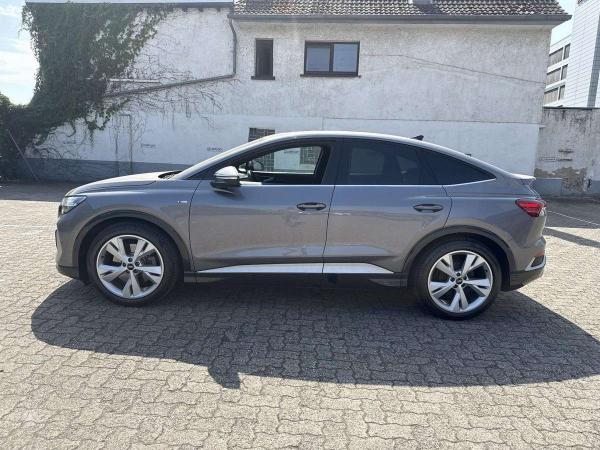 Grey Audi Q4 e-tron 2023 in Vilnius, with an engine capacity of 0.00 L and mileage of 108 thousand km for 35555 €, photo 6 on AUTOMOTO.COM.LV