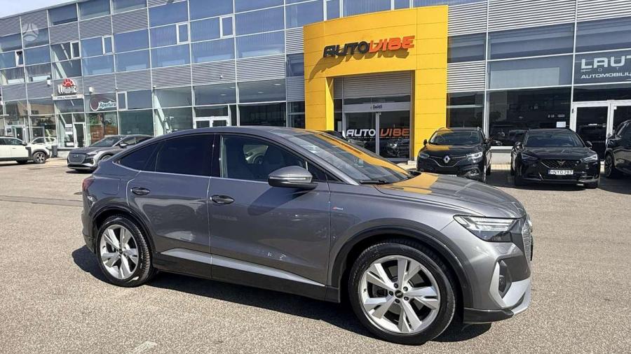 Grey Audi Q4 e-tron 2023 in Vilnius, with an engine capacity of 0.00 L and mileage of 108 thousand km for 34888 €, photo 3 on AUTOMOTO.COM.LV