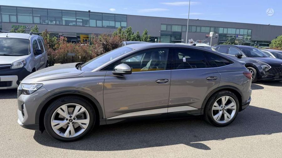 Grey Audi Q4 e-tron 2023 in Vilnius, with an engine capacity of 0.00 L and mileage of 108 thousand km for 34888 €, photo 4 on AUTOMOTO.COM.LV