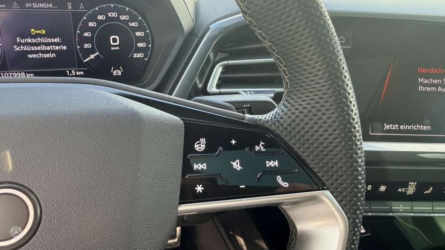 Grey Audi Q4 e-tron 2023 in Vilnius, with an engine capacity of 0.00 L and mileage of 108 thousand km for 34888 €, photo 22 on AUTOMOTO.COM.LV